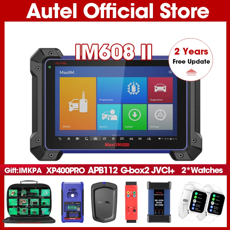Autel MaxiIM IM608 II 키 프로그래머, 자동 진단 스캐너, IMMO 키 도구, APB112 IMKPA G Box ...