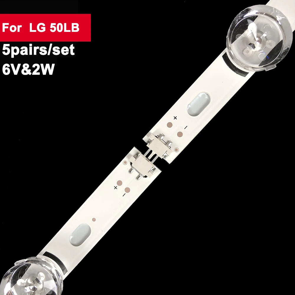 5SET-50-LED-Backlight-Strip-for-LIG-50LB-6V-2W-5-4led-50LB565U-NC500DUN ...