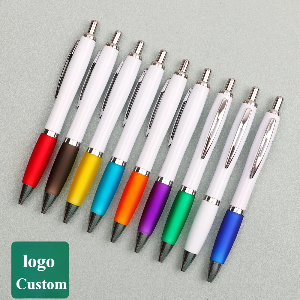 100pcs Free Custom Plastic Ballpoint Pen Promotion Pens for Business ...