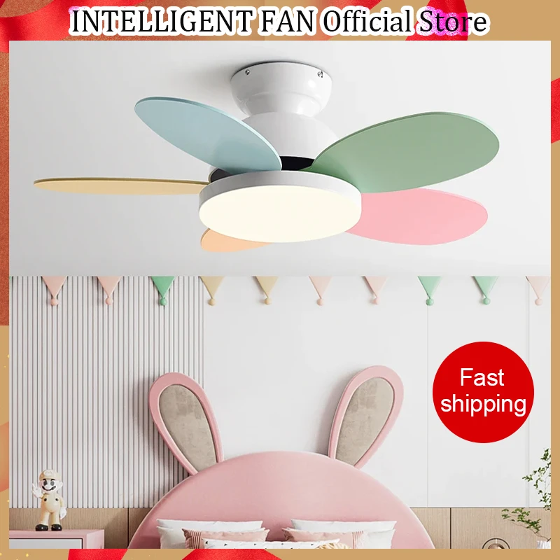 Children-Room-Ceiling-Fan-Light-Modern-Ceiling-Fan-With-Light-And ...