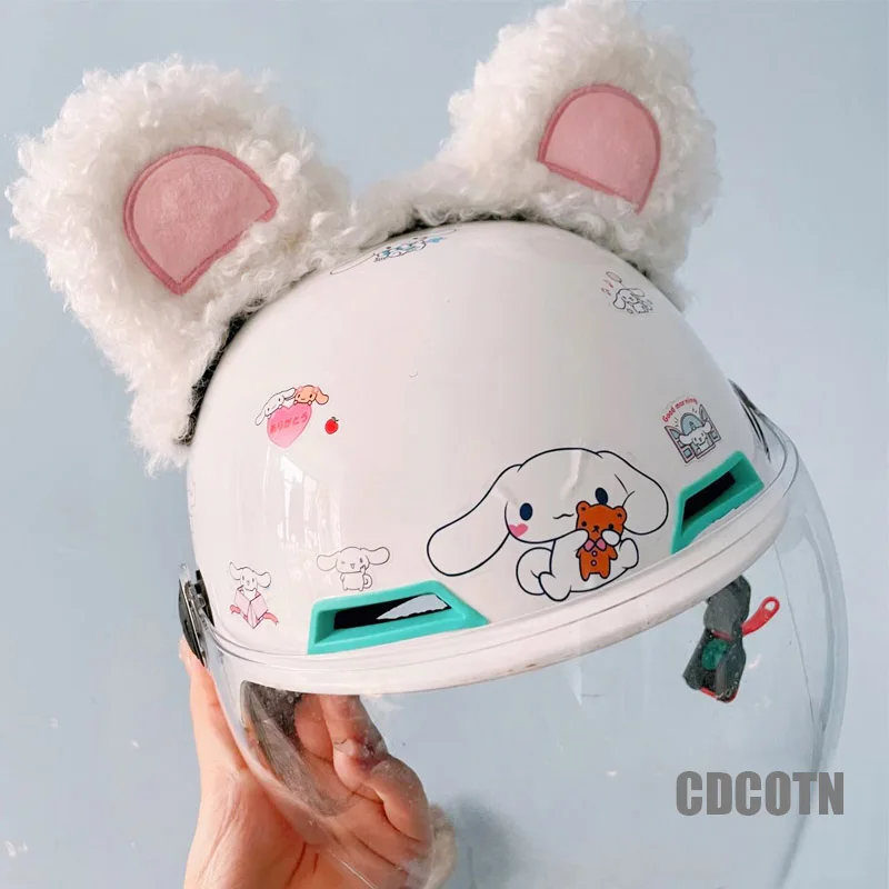 Motorcycle Electric Vehicle Helmet Decoration Cat Ears Rabbit Cute ...
