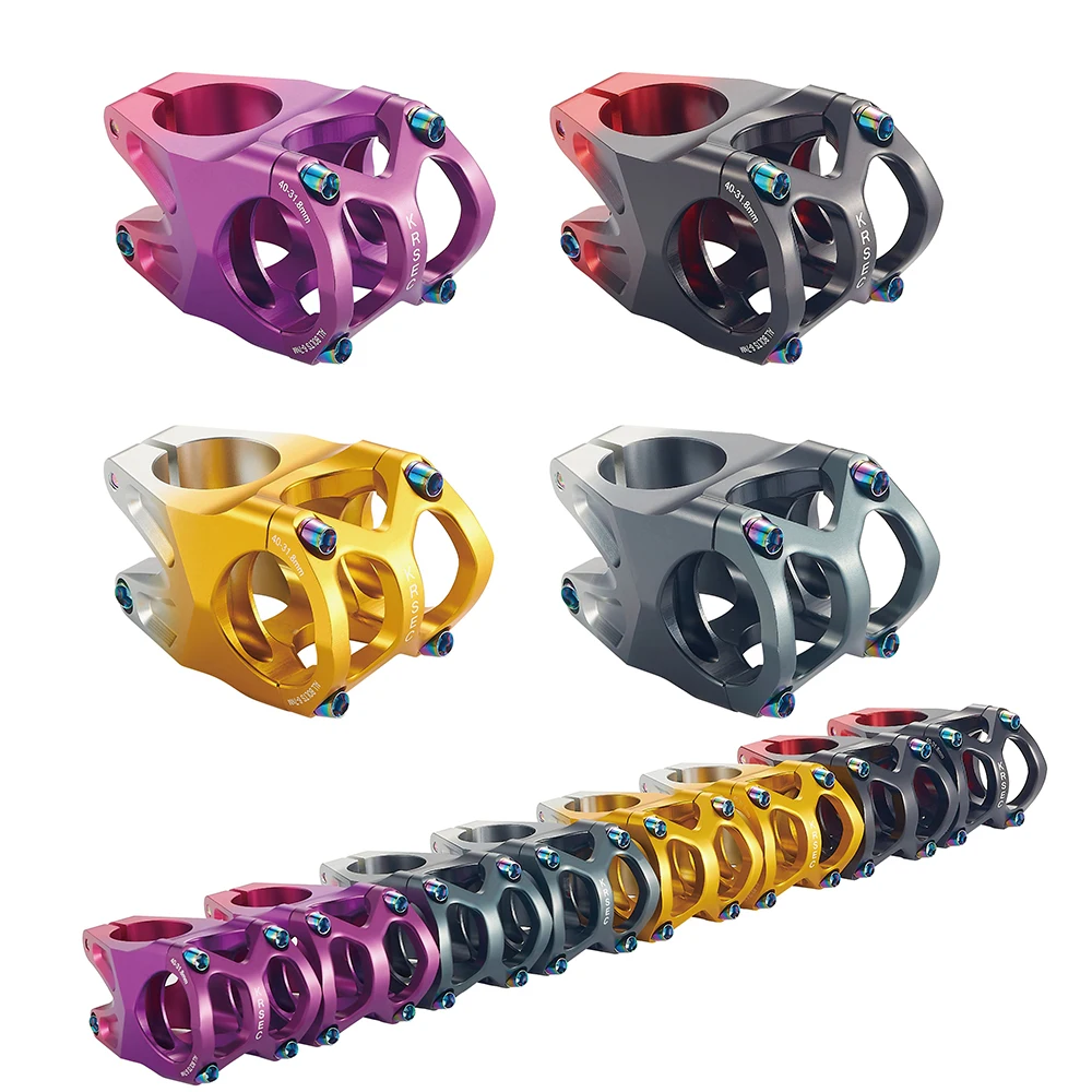 Mountain-Bike-Stem-Dazzling-Two-Color-CNC-Ultra-Light-Skeleton-Short ...