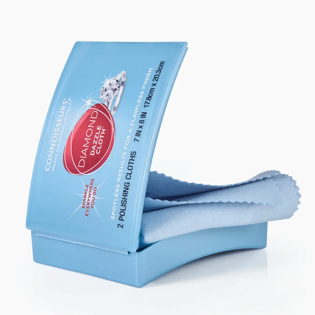 Connoisseurs Compact Diamond Dazzle Cloths Ultrasoft Cleaning Jewellry ...