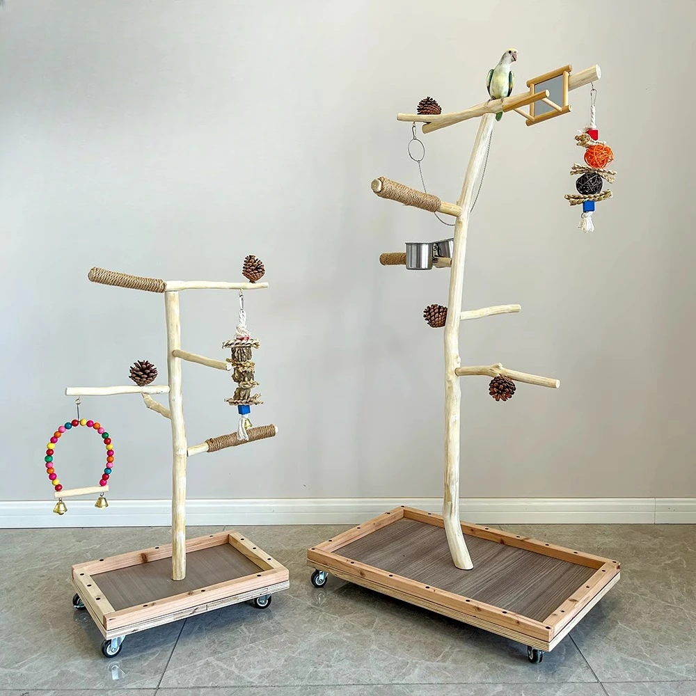 Large parrot stand tree branch bird stand floor-to-ceiling bird ...