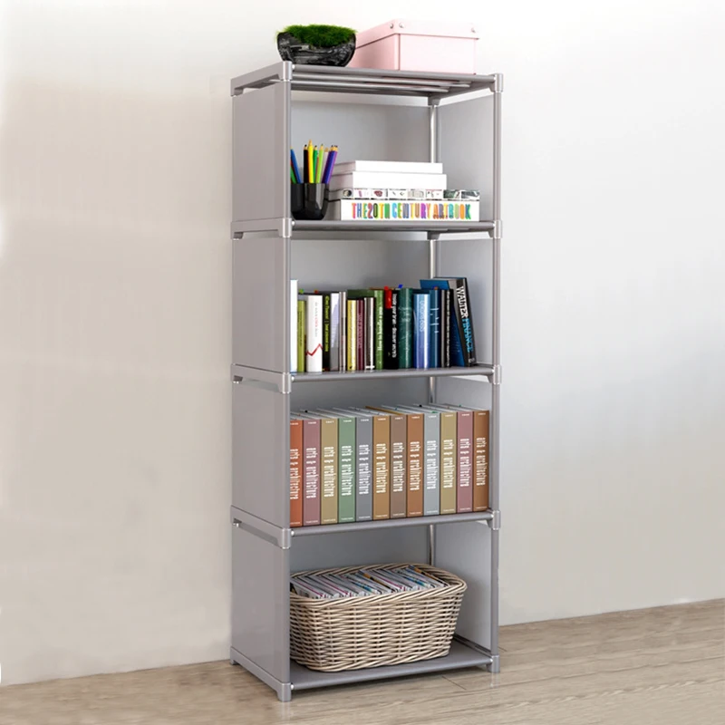 Simple-Single-Row-Bookshelf-for-Storing-Solid-Metal-Books-and ...