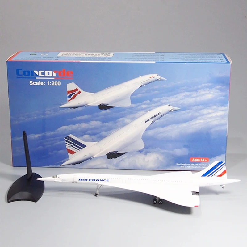 Metal-Alloy-Diecast-Avi-o-Modelo-Toy-1-200-Escala-Concorde-Air-France ...