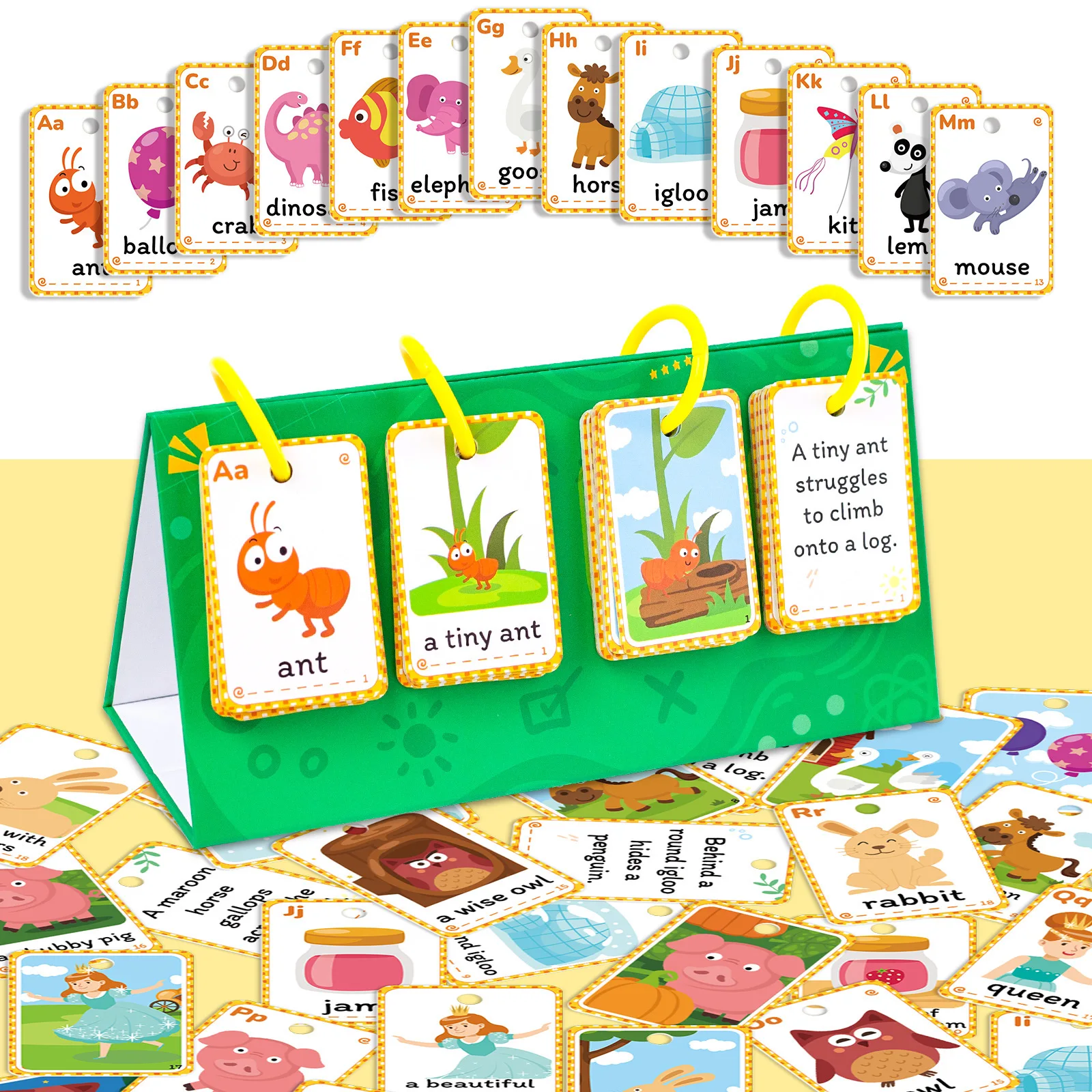 104-Words-Phrases-Tabletop-Educational-Cards-English-Cards-Spelling ...