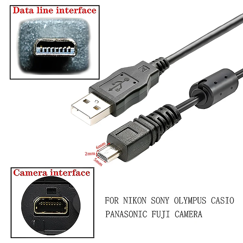 UC-E6-Cable-de-datos-USB-para-c-mara-Digital-Mini-8-pines-para-Nikon ...