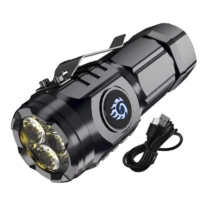 Rechargeable-LED-Flashlights-Bright-Flashlight-Water-Resistant-Compact ...