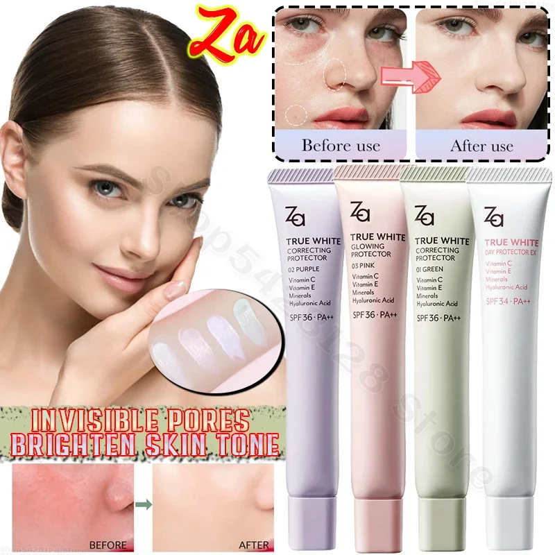 Za-Isolation-Cream-Invisible-Pores-Brightening-Skin-Tone-Moisturizing ...