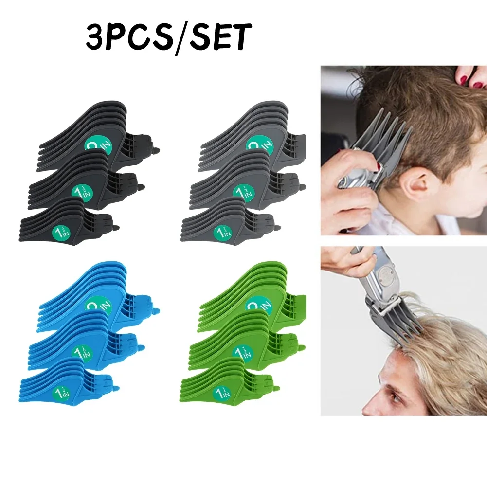3pcs Universal Professional Clipper Large Size Limit Comb Trimmer ...
