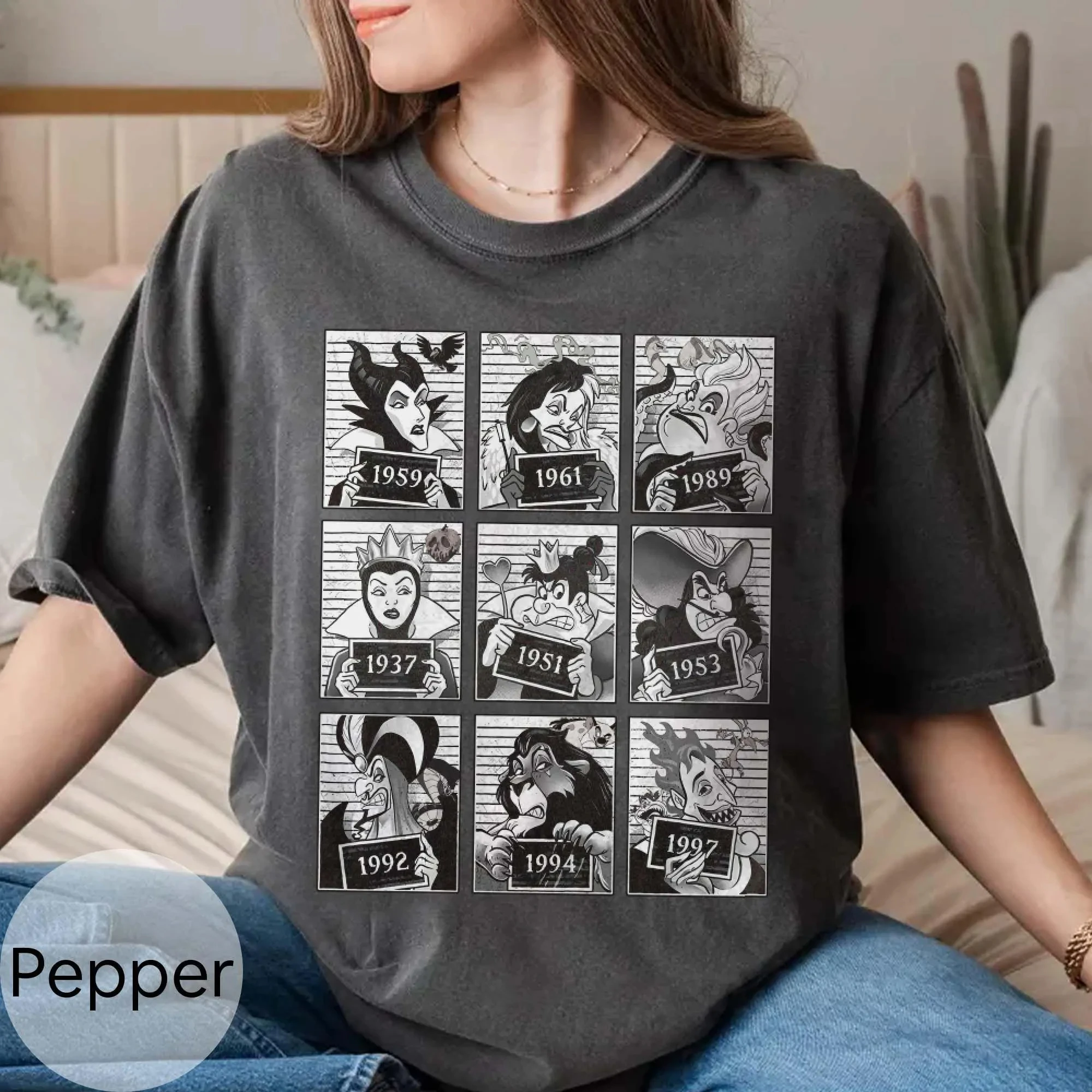 Retro Disney Villain Comfort Collar Shirt, Good Villain, Disney Villain ...