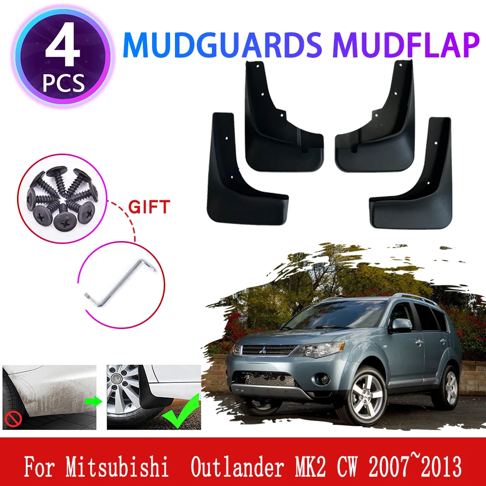 For-Mitsubishi-Outlander-MK2-CW-ZG-ZH-2007-2013-Mudguards-Mudflaps ...