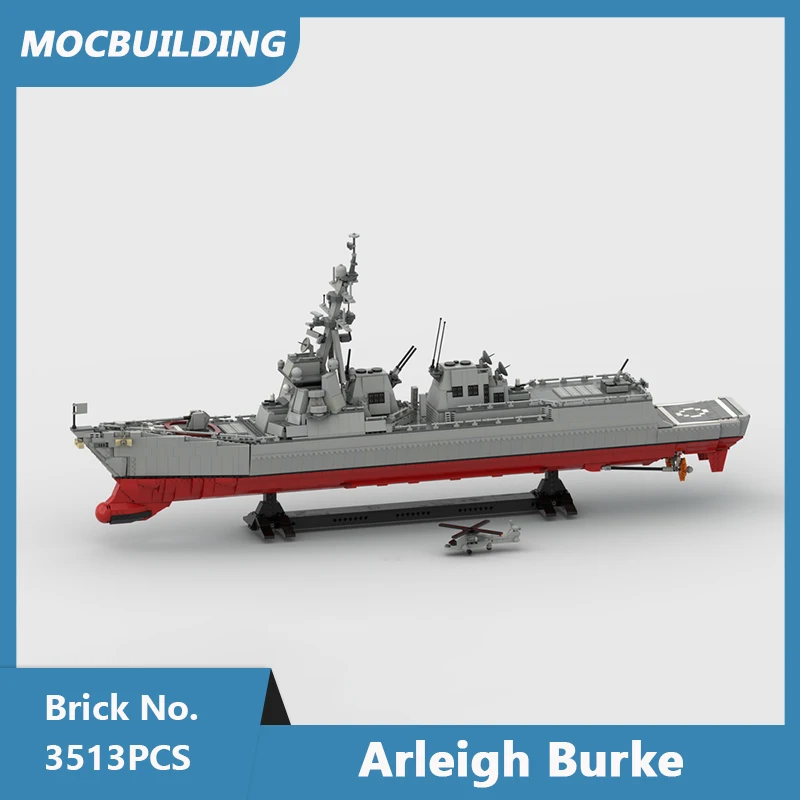 MOC-Building-Blocks-Arleigh-Burke-Destroyer-Class-IIA-1-150-Scale-Model ...