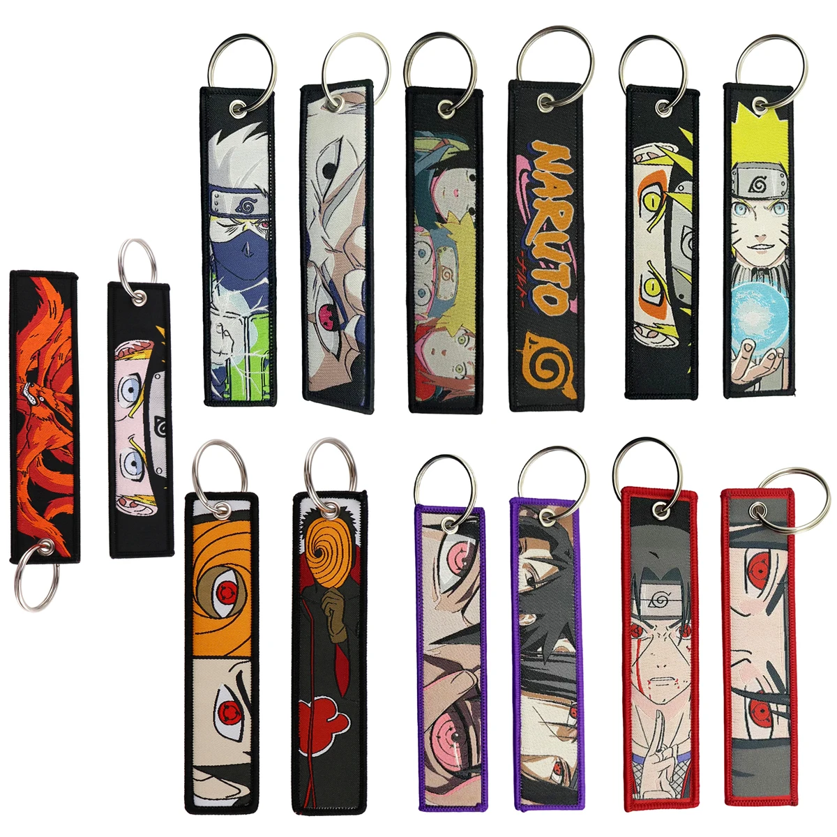 2024 New Anime Key Chain Broly Embroidery Vegeta Jet Tags Key Fobs for ...