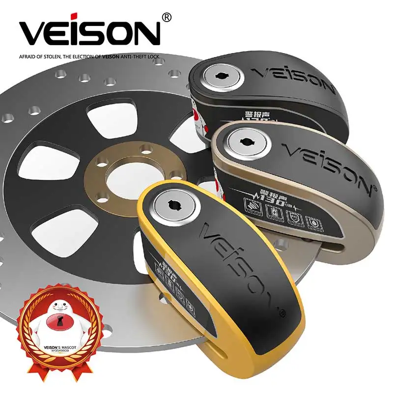 VEISON-Motorcycle-Anti-theft-Alarm-Lock-Bike-Waterproof-Disc-Locks ...
