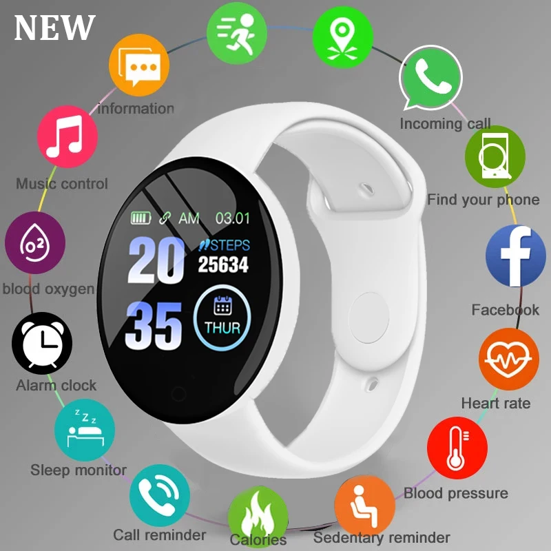 D18-Pro-Smart-Watch-Men-Women-Bluetooth-Fitness-Tracker-Sport-Bracelet ...