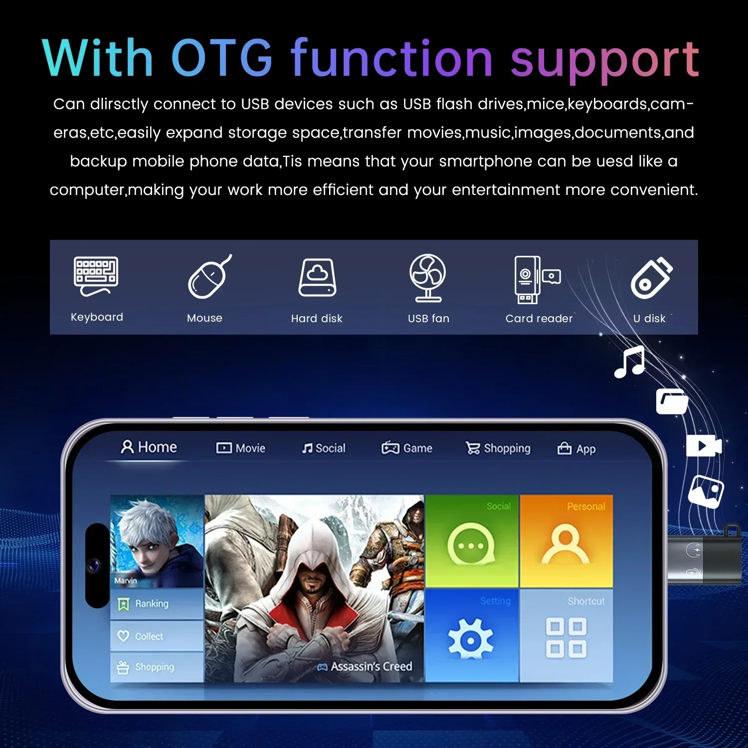 Original For Brand Smartphone 7.3 inch New XS15 Pro Max Full Screen 4G ...