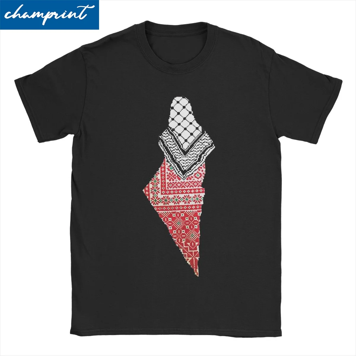Men-Women-Palestinian-Keffiyeh-T-Shirt-Pure-Cotton-Clothes-Novelty ...