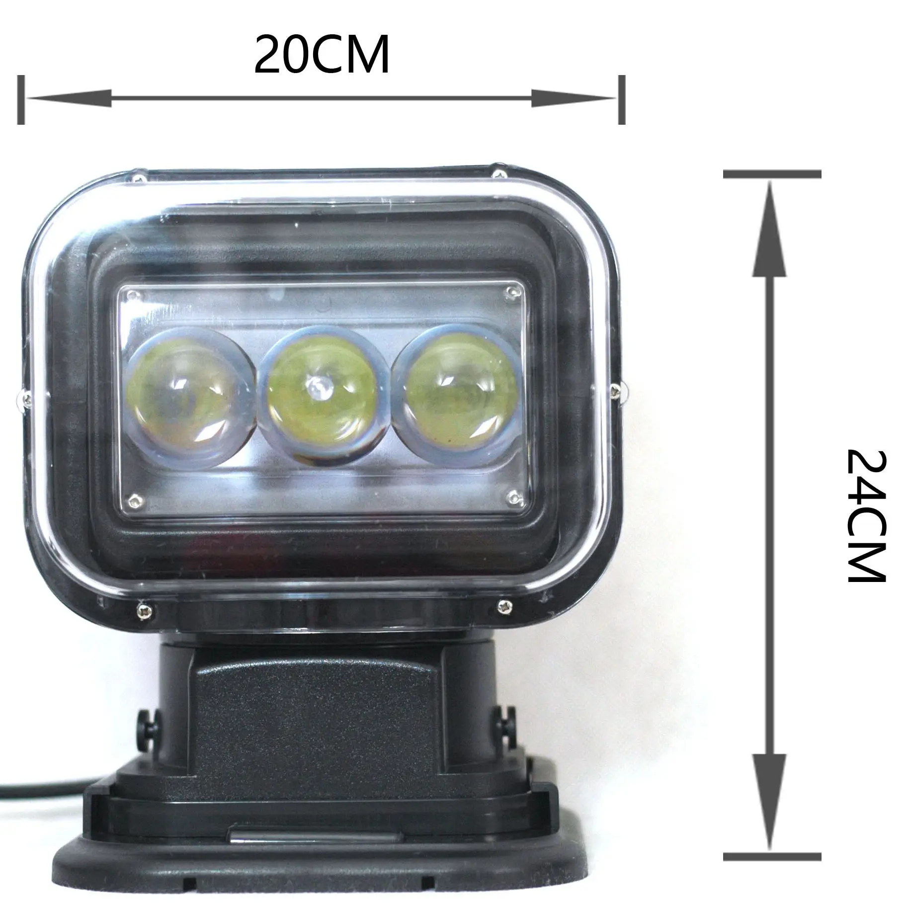 Car-Led-Light-7Inch-60W-Search-Lights-360-Degree-Rotating-Sea-Hunting ...