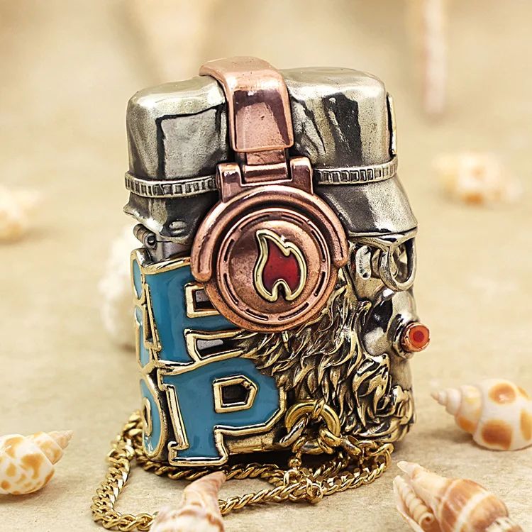 Genuine-Zippo-oil-lighter-Hip-hop-monkey-copper-windproof-cigarette ...