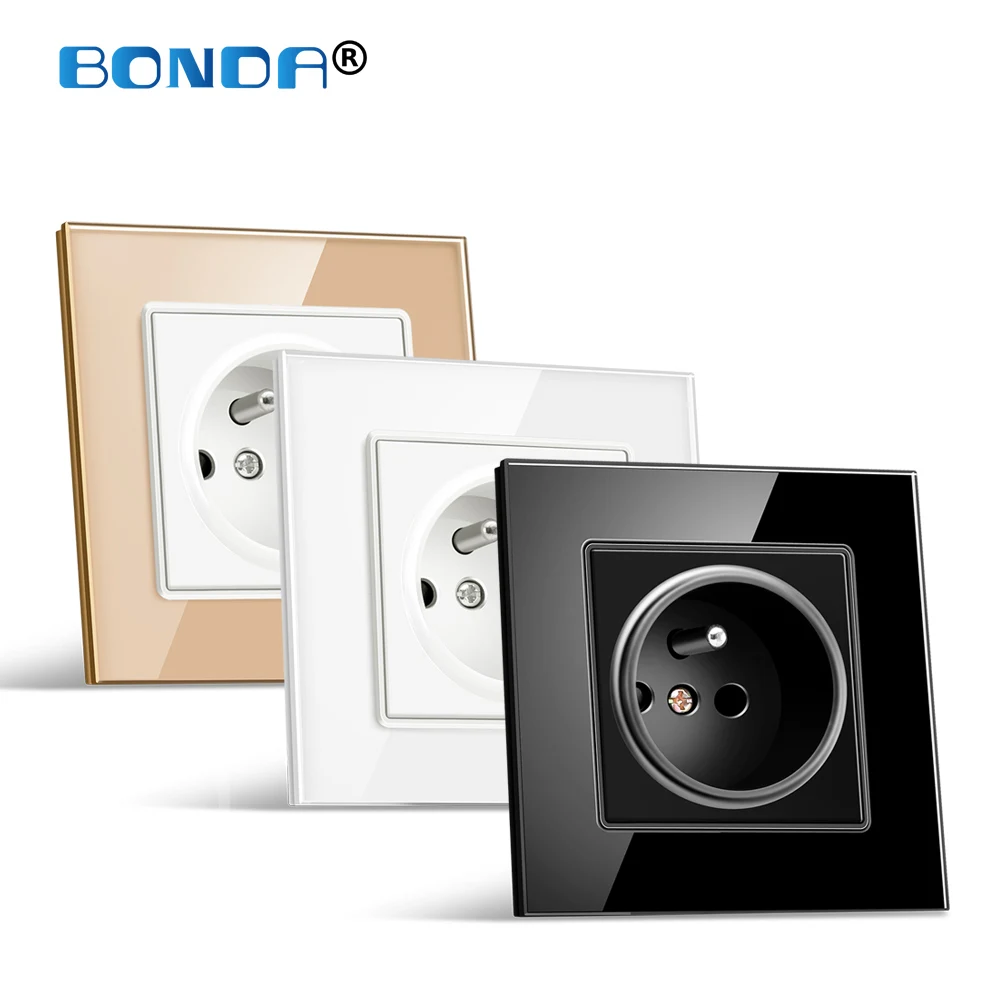 BONDA-Electrical-Socket-French-Standard-16A-Plug-Wall-Power-Outlets ...