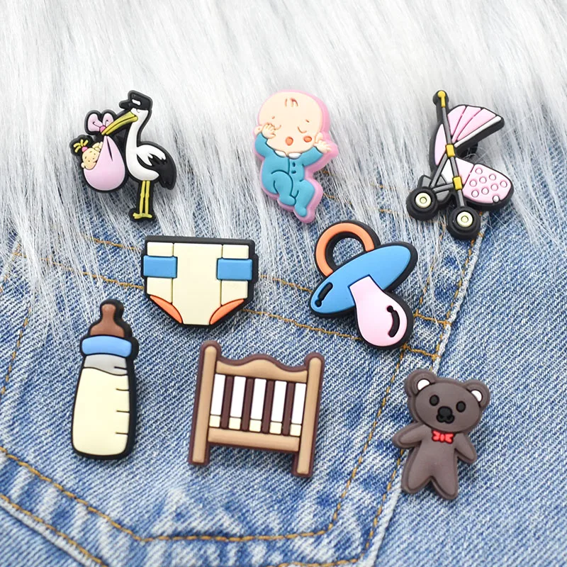 1Pcs-Cute-Baby-Enamel-Pin-Pacifier-Bottle-Stroller-Baby-s-Cot-PVC-Badge ...