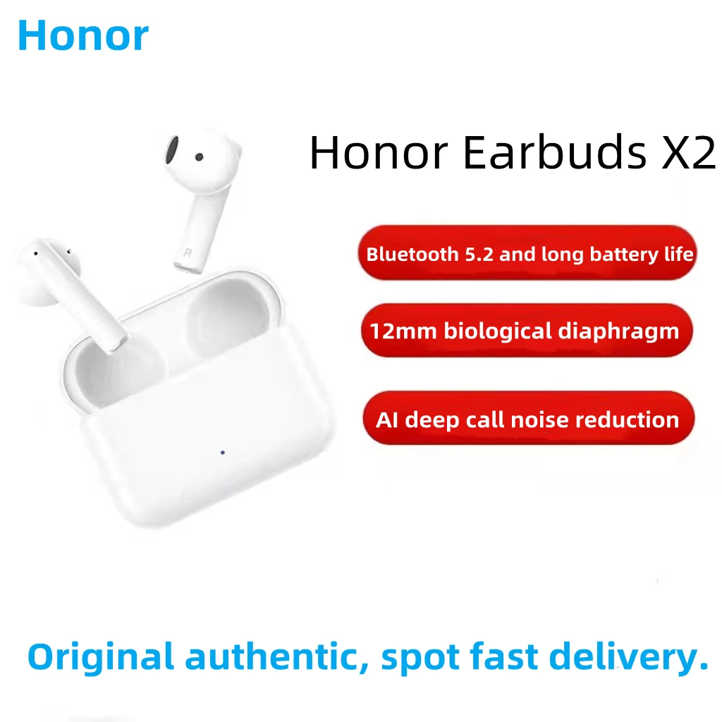 Honor Earbuds X 2 true wireless pro-selection Bluetooth headset noise ...