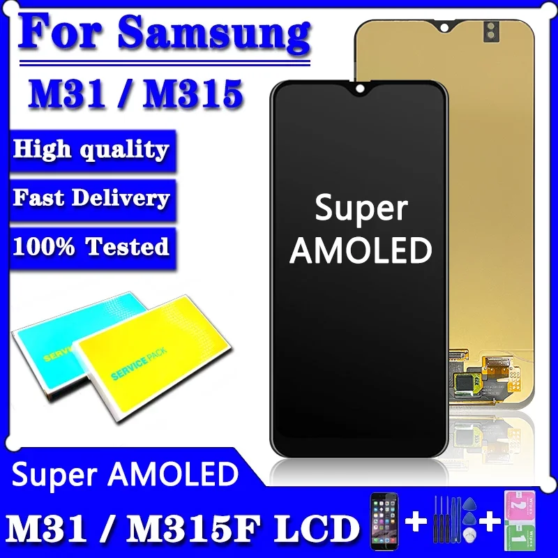 Super-AMOLED-pour-Samsung-M31-LCD-M315-M315F-SM-M315F-LCD-cran-tactile ...