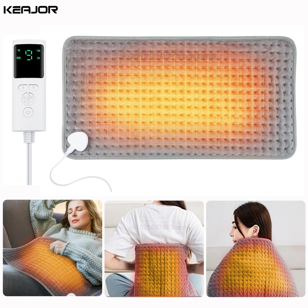 Electric-Heating-Blanket-Heating-Pad-Skin-friendly-Temperature-Control ...