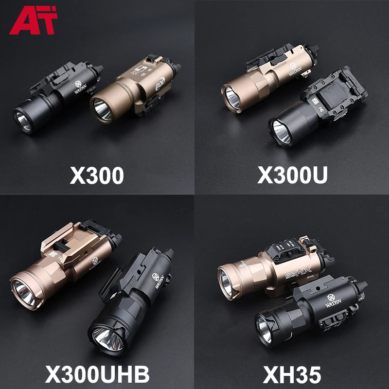 에어소프트 슈어파이어 X300U X300 울트라 XH35 X300UH B 권총 스카우트 라이트, 전술 사냥 무기 총 라이트 ...