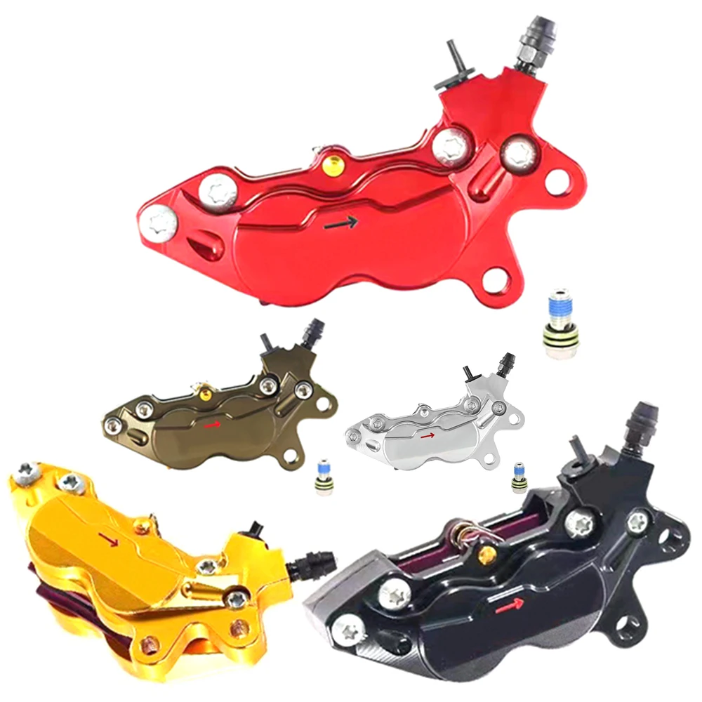 40mm Mount Motorcycle Brake Caliper 4 Piston Universal For Honda Yamaha ...