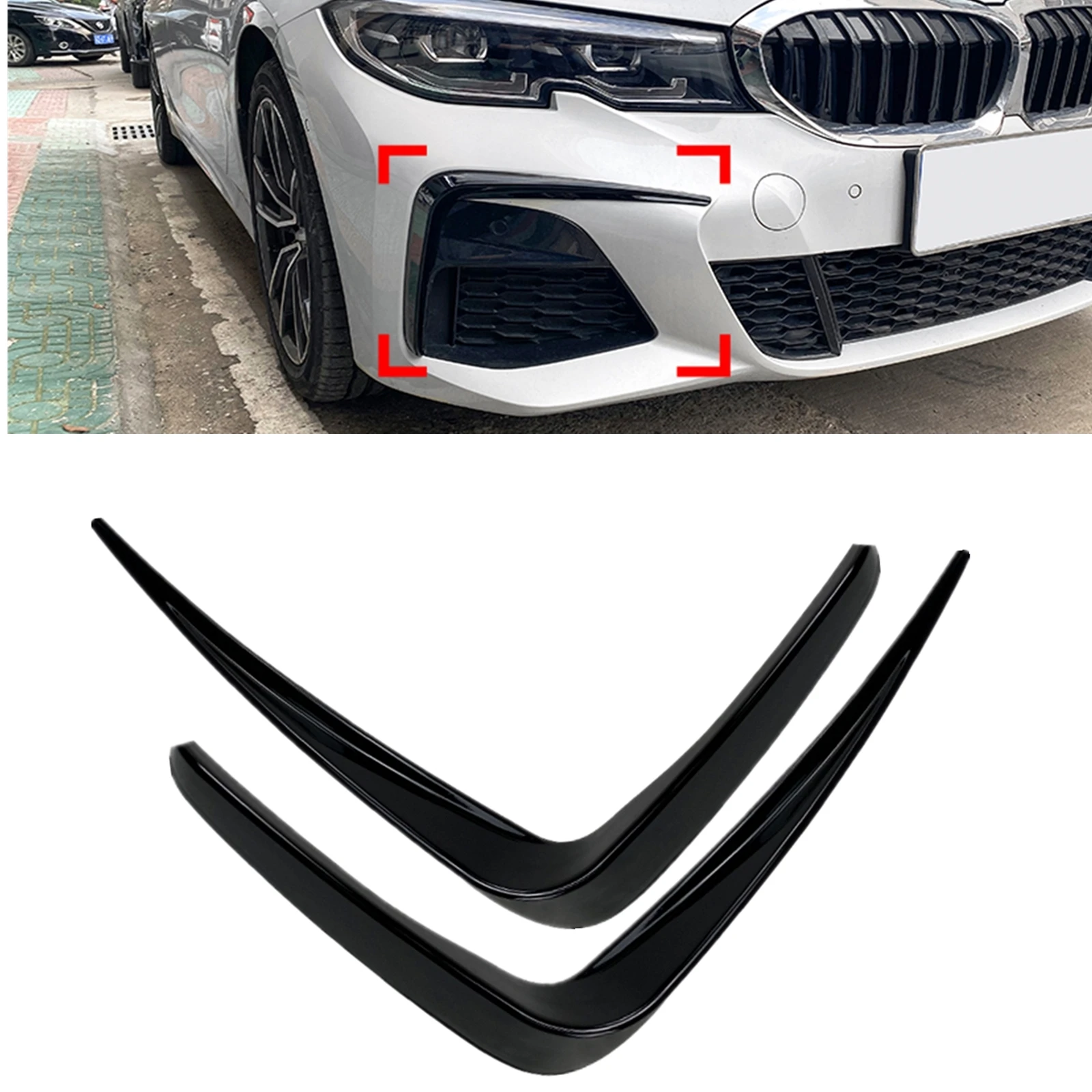For-BMW-3-Series-G20-G21-G28-M-Sport-2019-2022-320i-325i-Front-Bumper ...