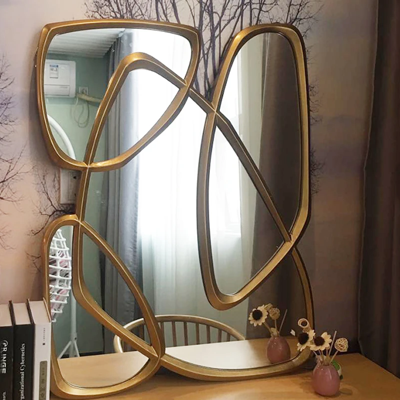 Nordic-Modern-Design-Mirror-Irregular-Restaurant-Aisle-Wall-Mirror-Art ...