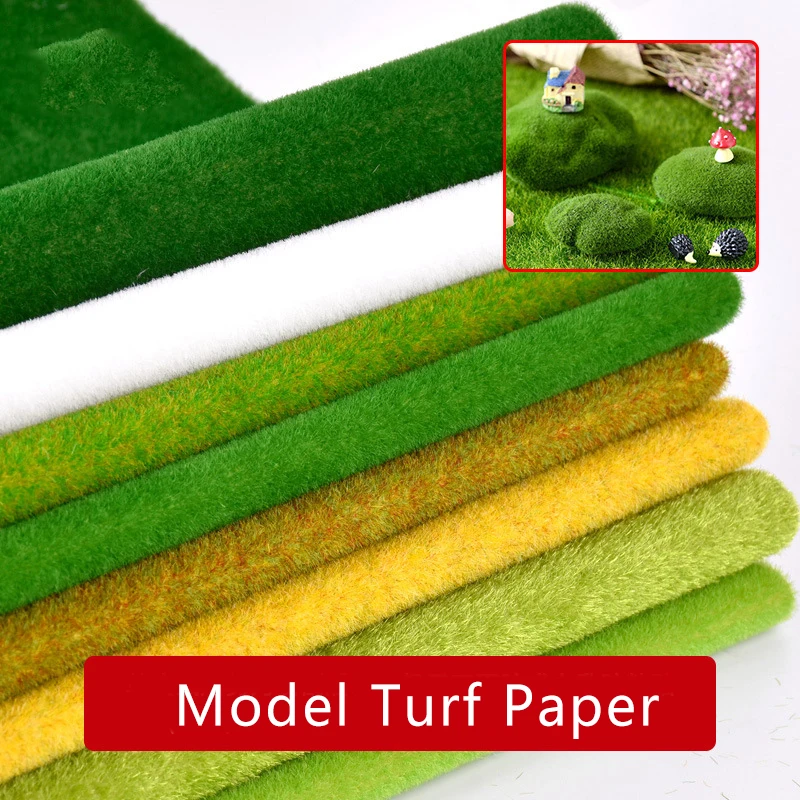 Sand Table Building Scene Model Turf Paper Material Simulation Flocking ...