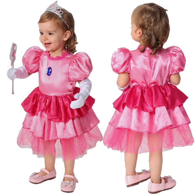 Baby-Infant-Pink-Super-Princess-Girl-Tutu-Dress-Halloween-Costume ...