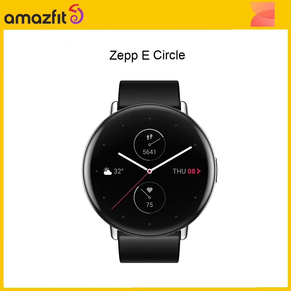 Global Version Zepp E Circle Smartwatch Heart Rate Tracking 5atm Water ...