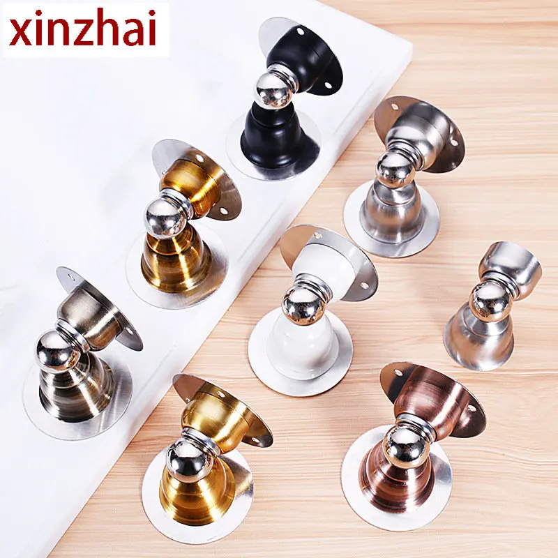 Mini-Strong-Magnetic-Door-Stopper-Stainless-Steel-Wall-Stopper-Anti ...