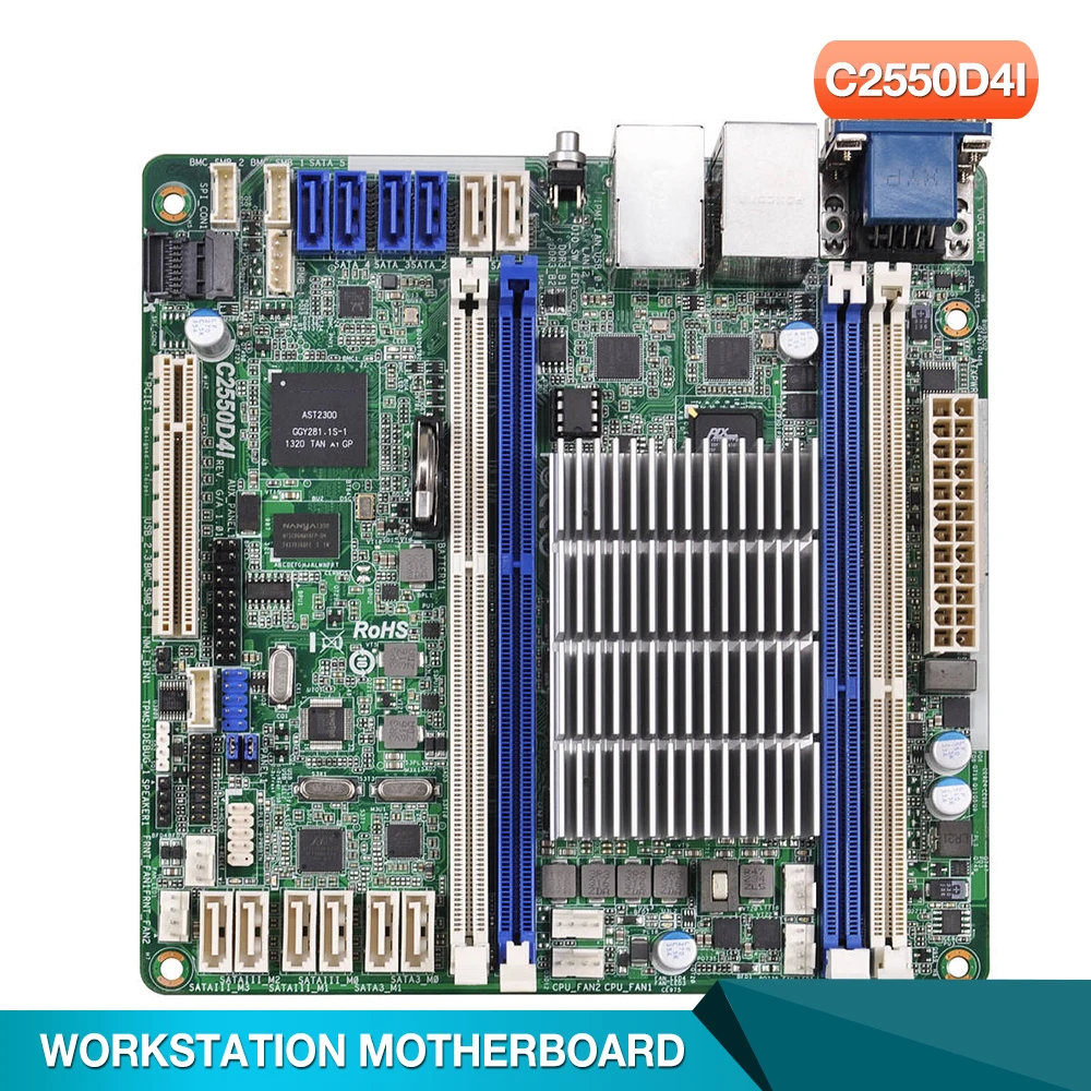 C2550D4I-For-ASRock-Rack-Server-Onboard-CPU-Motherboard-SOC-Supports ...