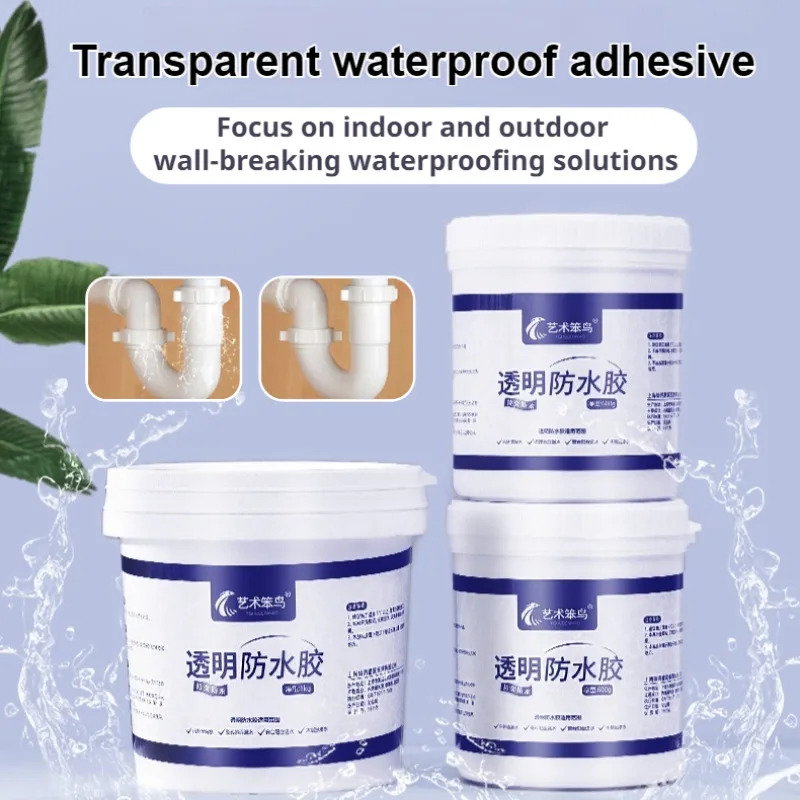 transparent-waterproof-glue-Waterproof-coating-bathroom-brick-free-glue ...