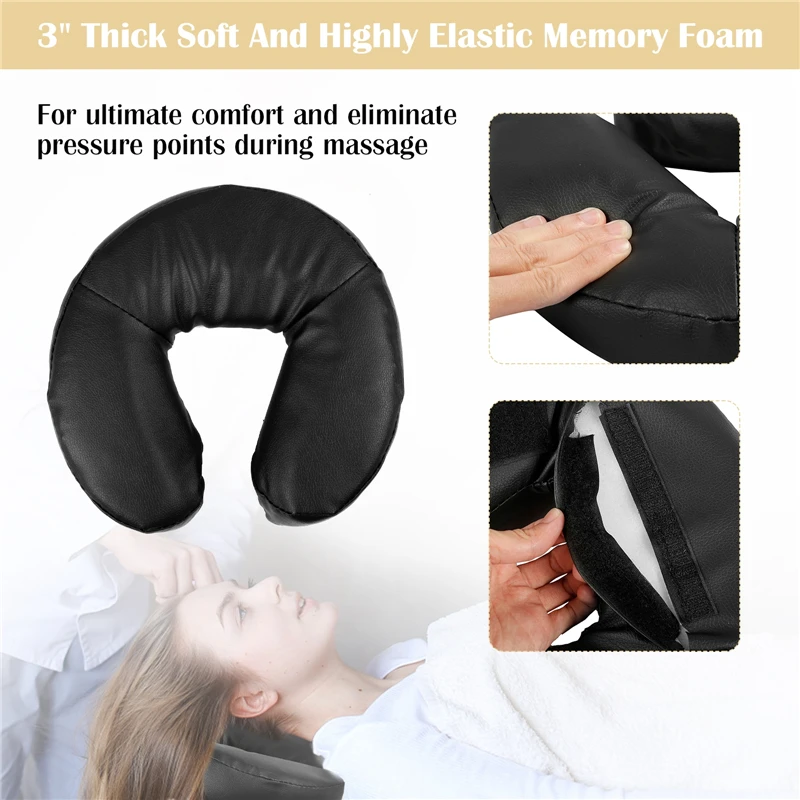 Universal Adjustable Massage Bed Face Headrest U-shaped Pillow Face ...