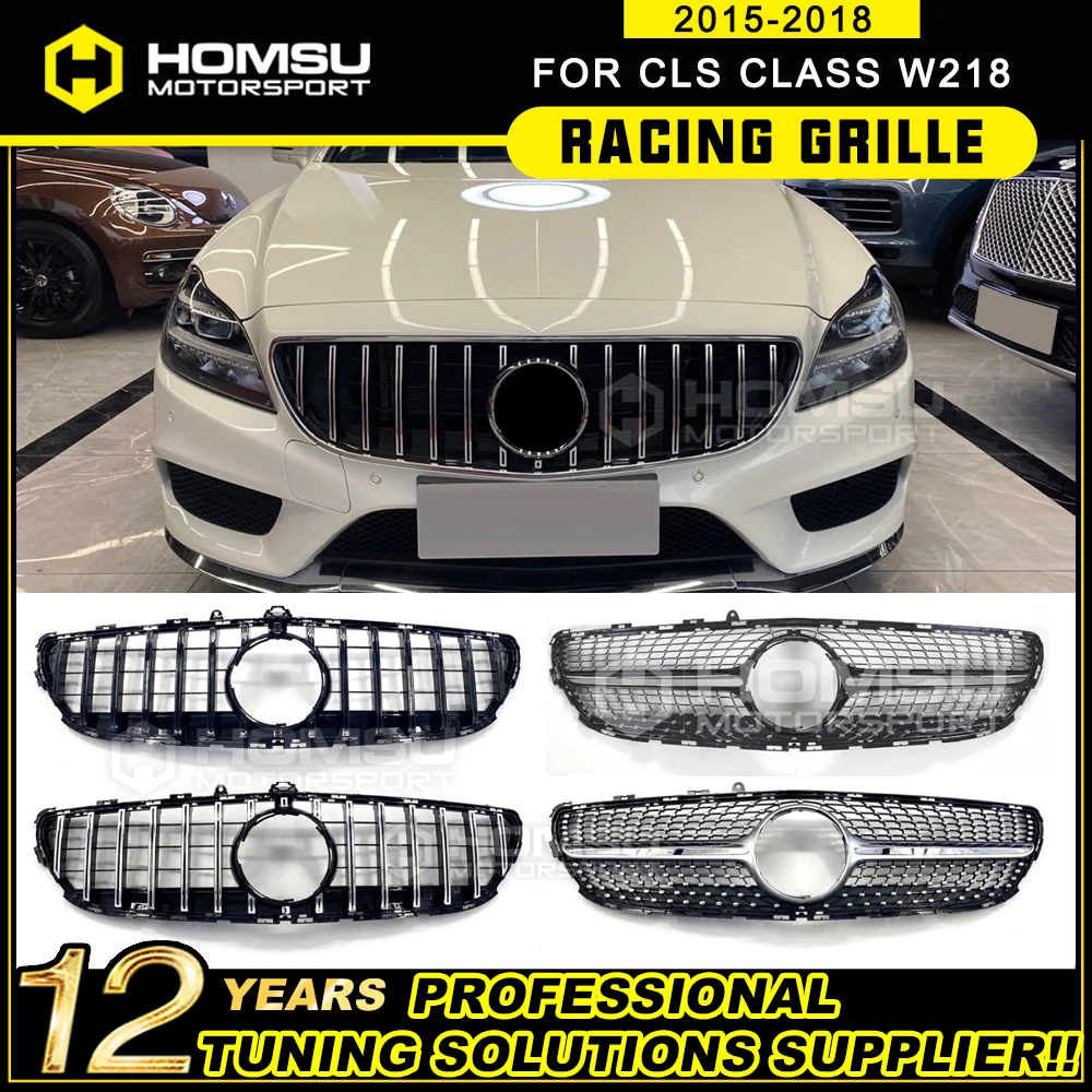 2015-2018 W218 Gt Grill Vertical Style For Cls Class W218 Facelift ...