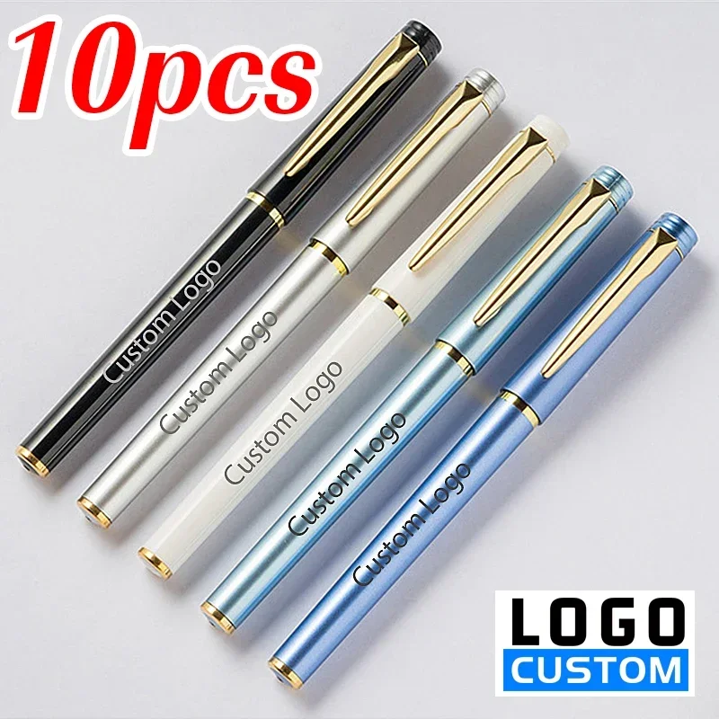 10pcs Advertising Gel Pen Custom Logo Gift Pen Multi -color Imitation ...