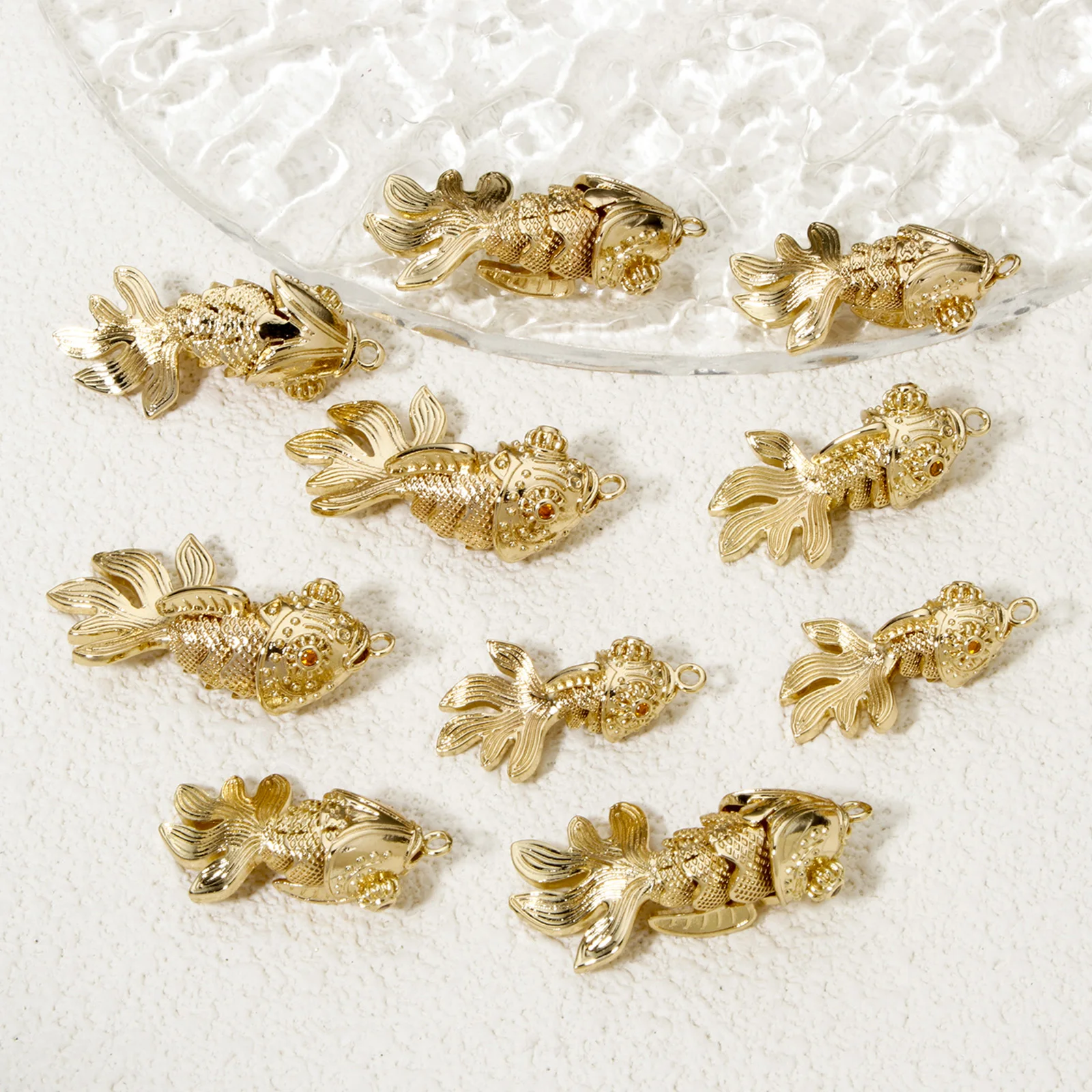 1-Piece-Brass-Ocean-Goldfish-Jewelry-Charms-18K-Real-Gold-Plated-Orange ...