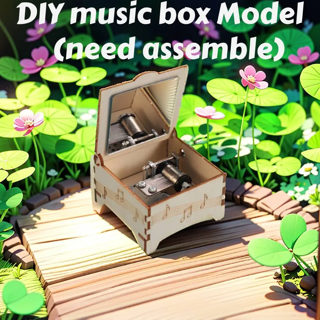 Wooden-Handcrank-Music-Box-Develop-Toy-Science-Teaching-Music-Box-DIY ...