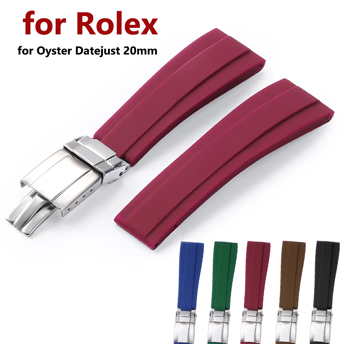 Watch Band for Rolex Oyster Datejust DAYTONA SUBMARINER GMT 20mm ...