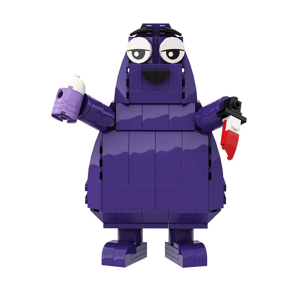 Gobricks-MOC-Grimace-Cartoon-Grimacey-Shamrock-Shake-Horror-Game ...
