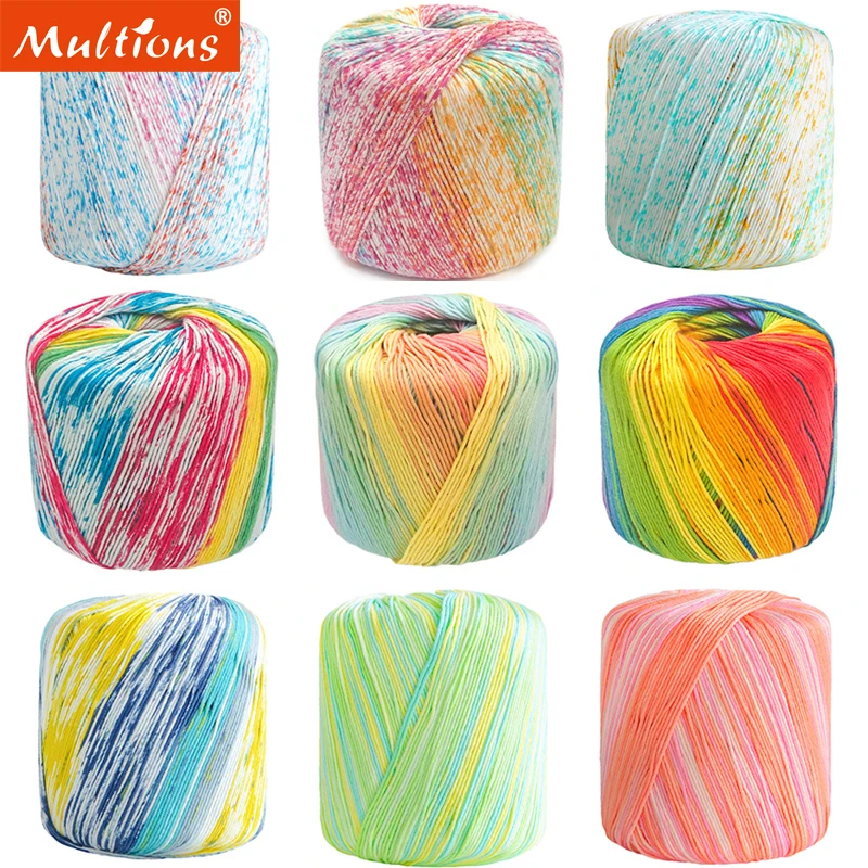 Hilo-de-algod-n-de-encaje-con-degradado-colorido-hilo-para-tejer-a-mano ...