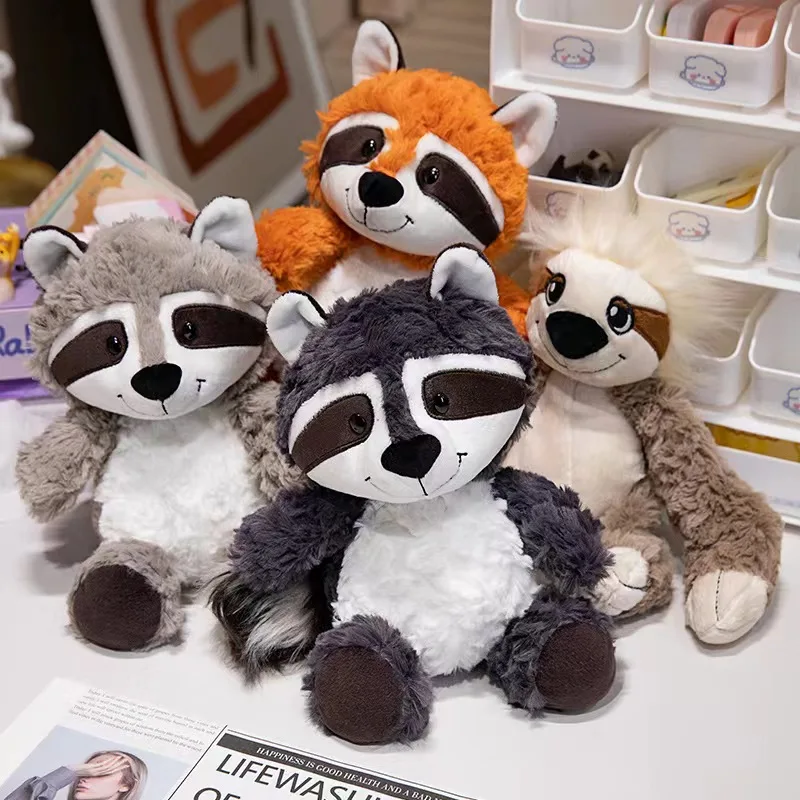 25-35cm-Creative-Toys-Forest-Animals-Fox-Raccoon-Sloths-Plush-Doll ...