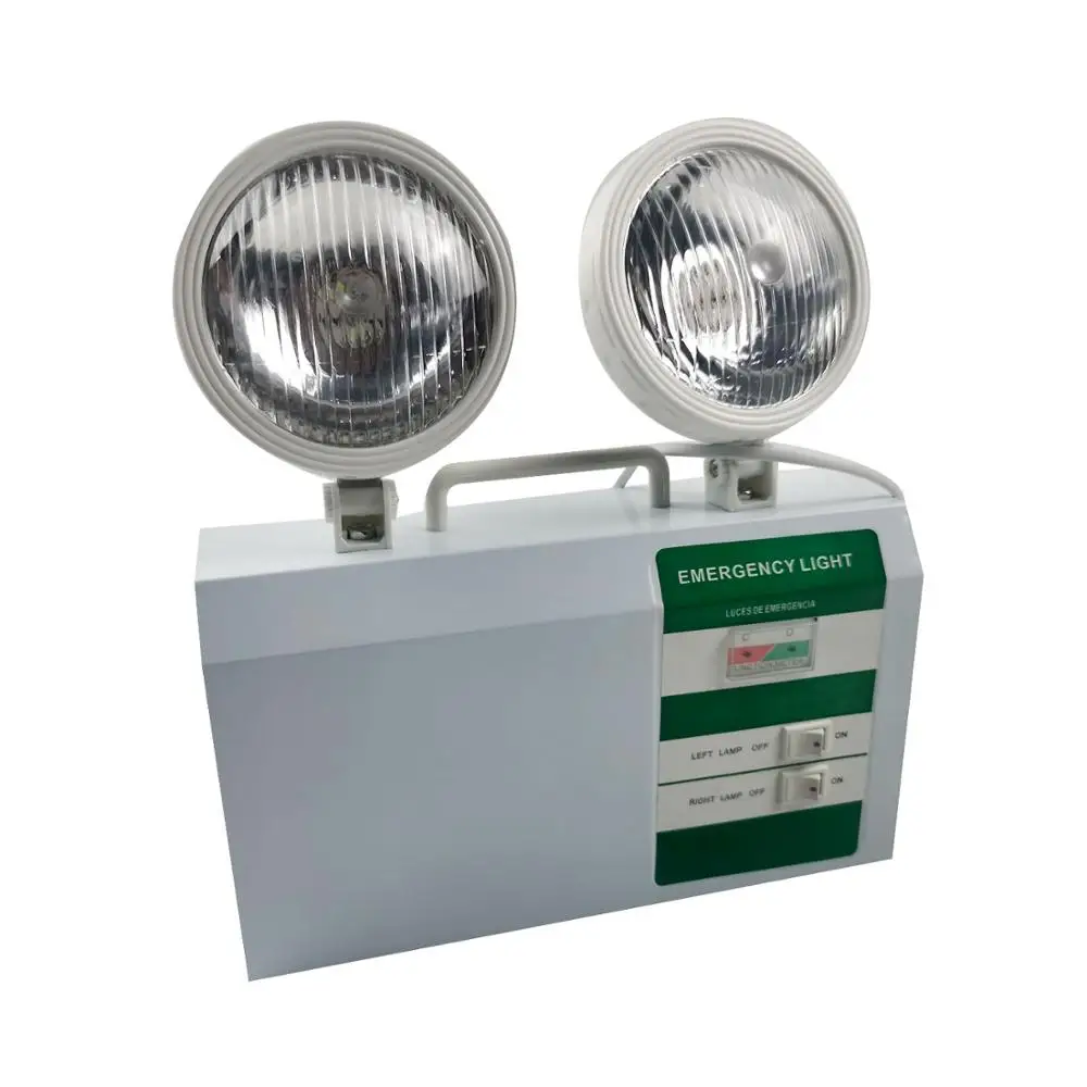 Emergency-Light-Rechargeable-lamp-Double-Head-Exit-Left-Right-Control ...